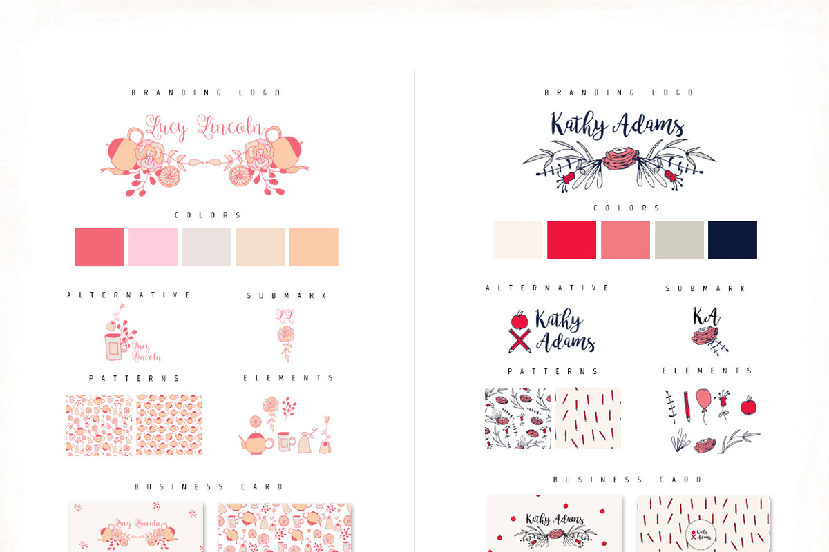 Personal Branding Logos, a Branding & Logo Template by Bloomart Studio