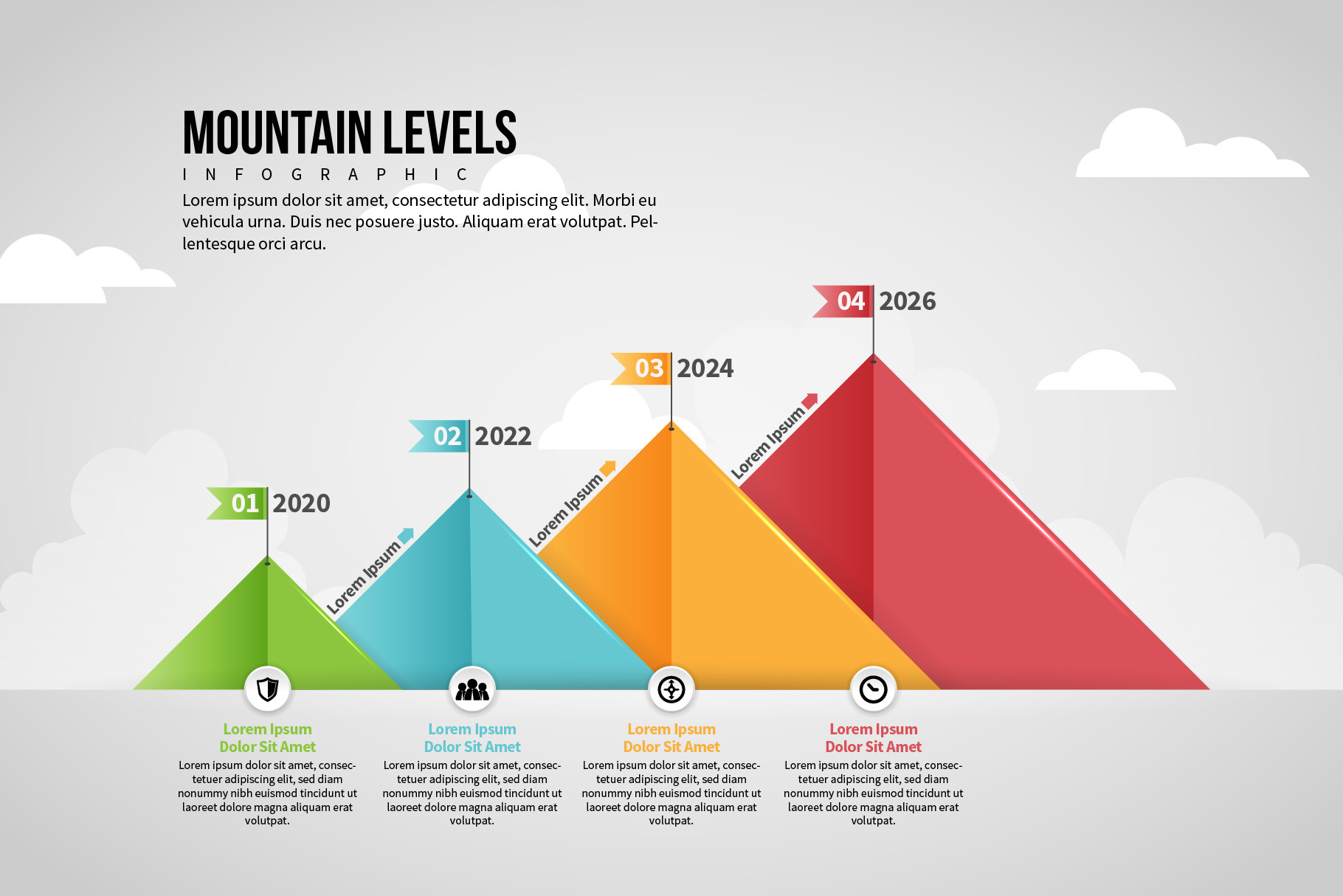 Mountain Level Infographic, a Templates & Theme by h.utomo