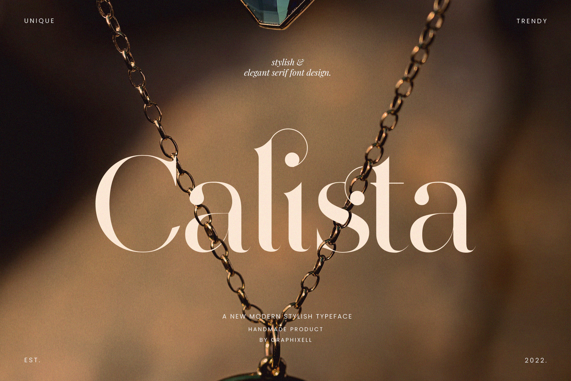 Calista Ligature Serif Typeface, a Serif Font by Graphicxell