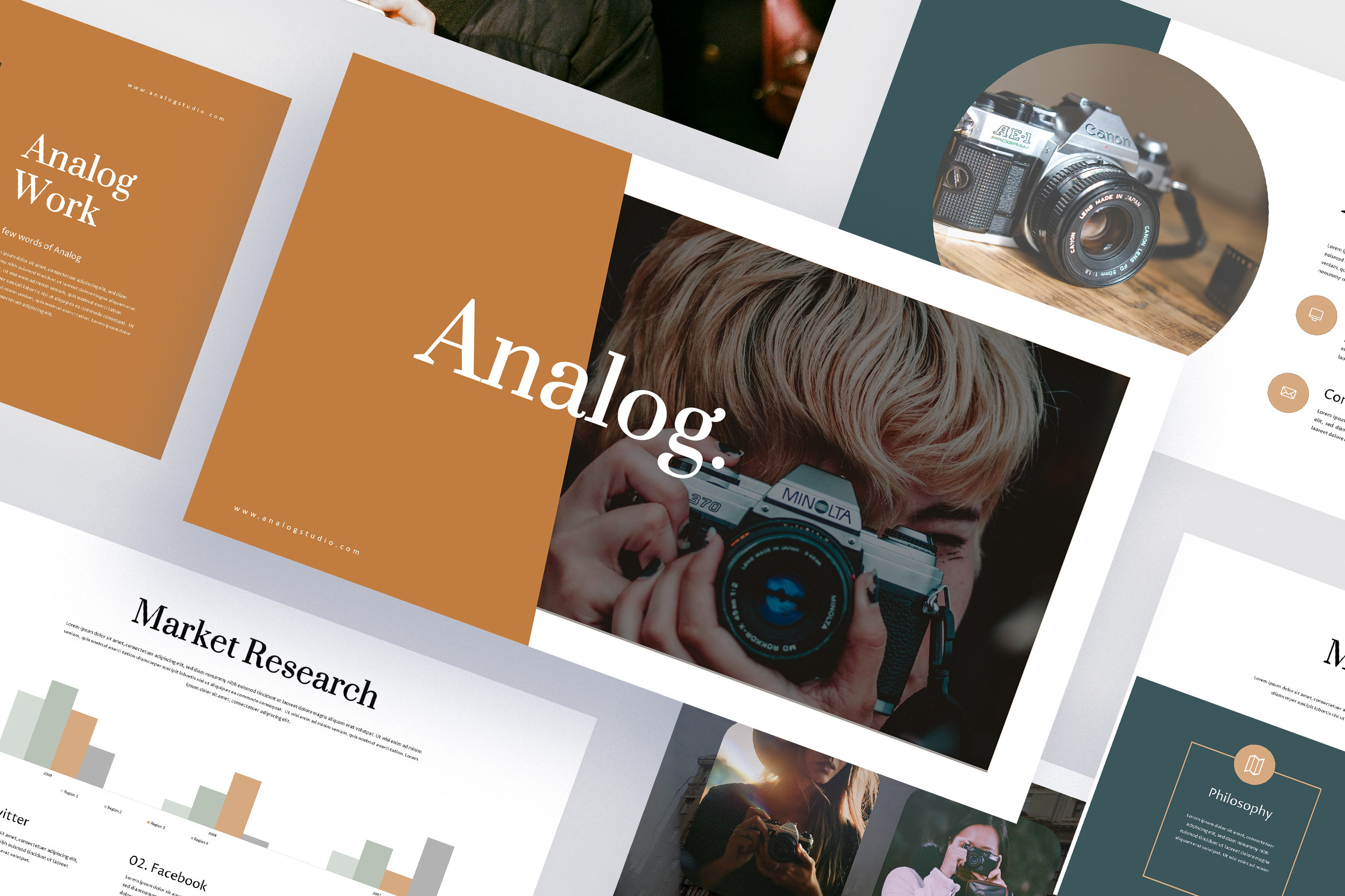 Analog - Photography Google Slides, a Presentation Template by eunavia