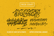 Fresh Script, a Script Font by Sam Parrett