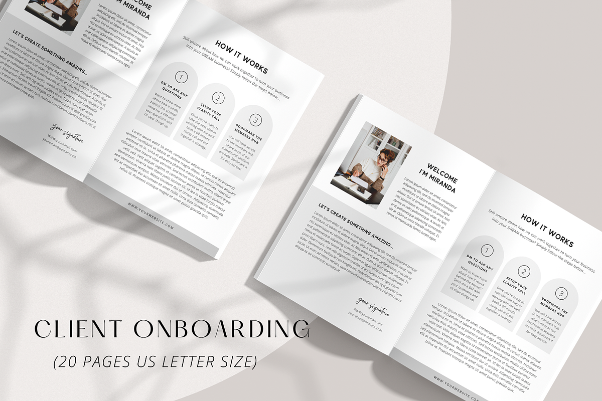 Client Welcome Book Template, a Magazine Template by ShopRShop