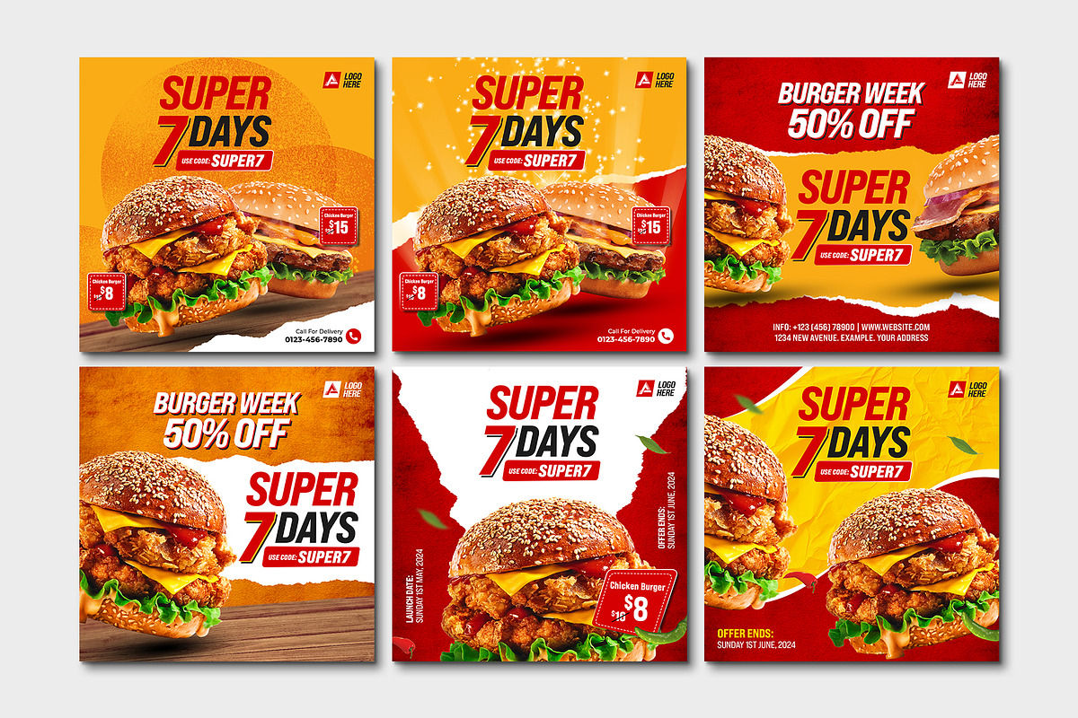 Restaurant Banner Template