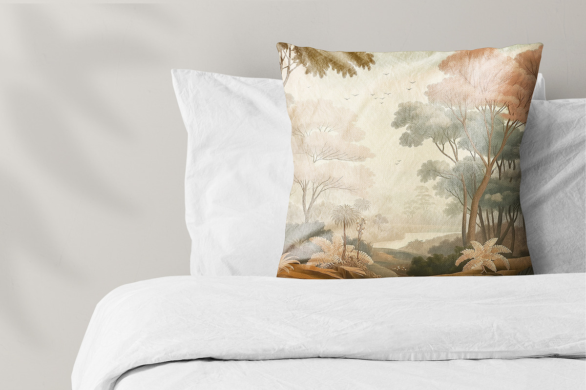Medieval Pastoral Scenery Wallpaper