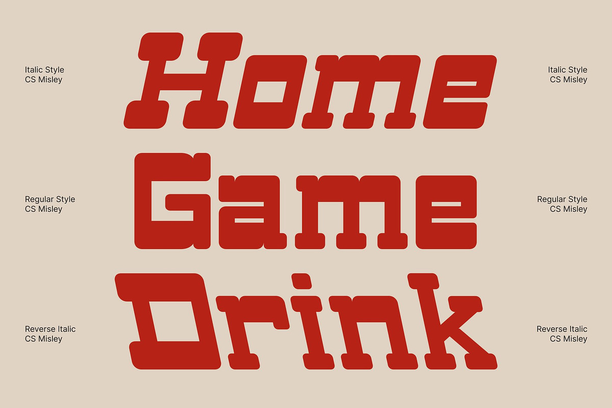 CS Misley – Western Display Font