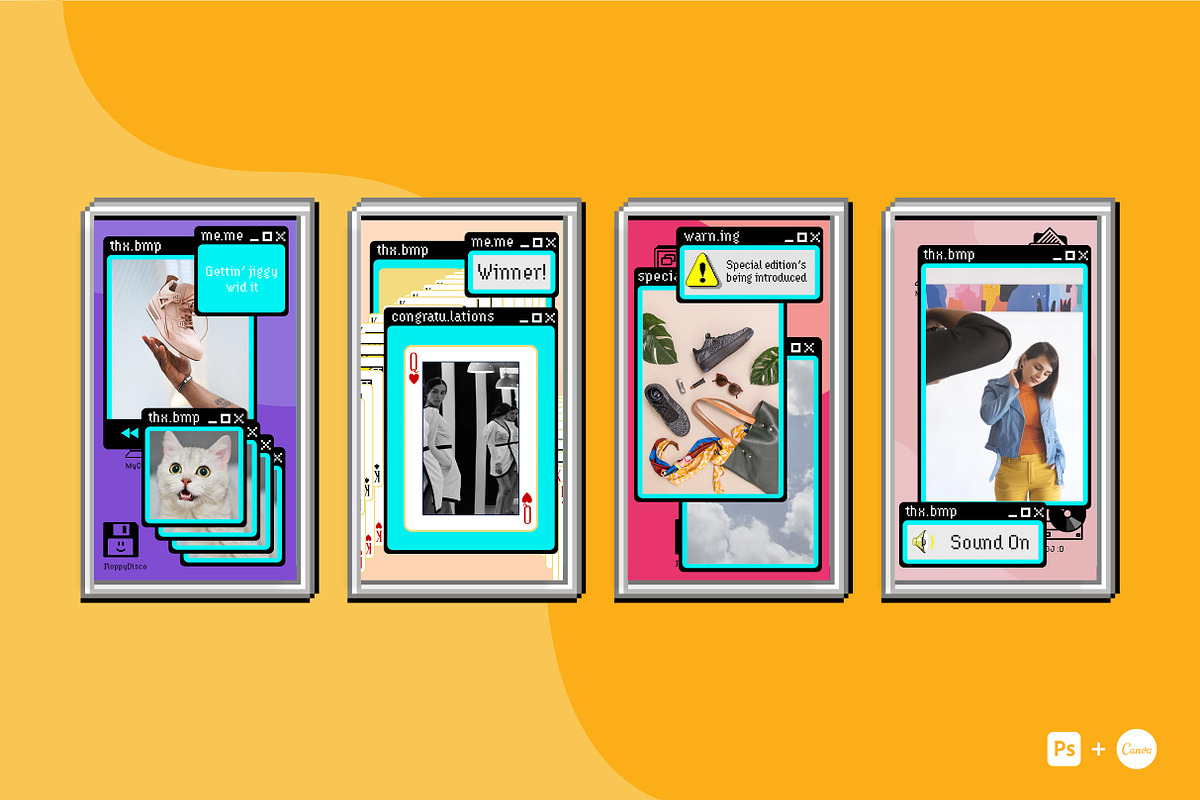 90's Web Animated Insta Kit