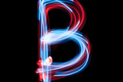 Letter B of the alphabet made from neon signs, a Holiday Photo by ...
