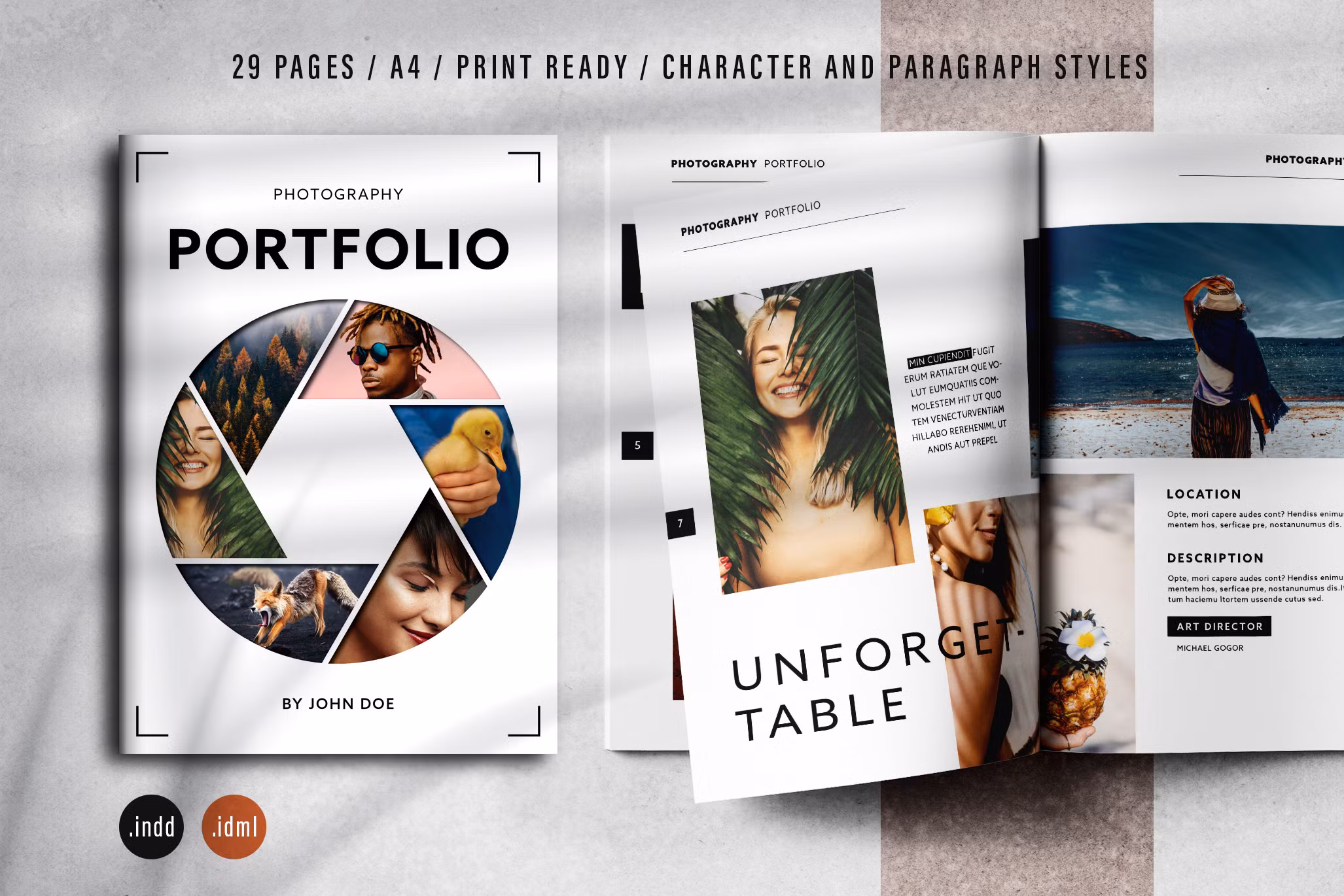 Photography Portfolio Layout