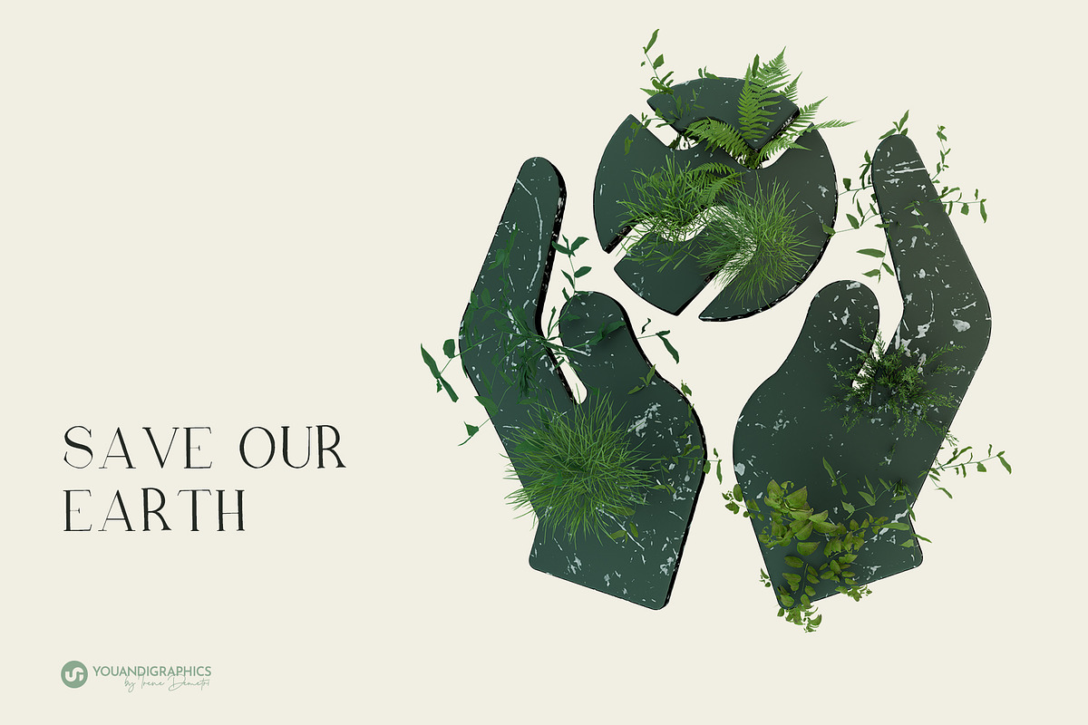 Sustainable 3D Icons, an Icon by Youandigraphics