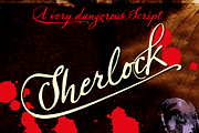 Sherlock Script, a Script Font by Wiescher Design
