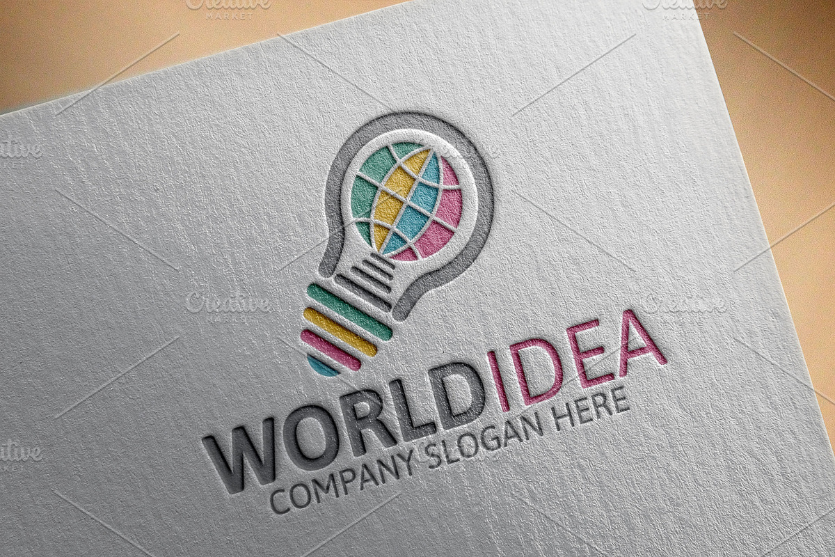 World İdea, a Branding & Logo Template by Josuf Media | Creative Market