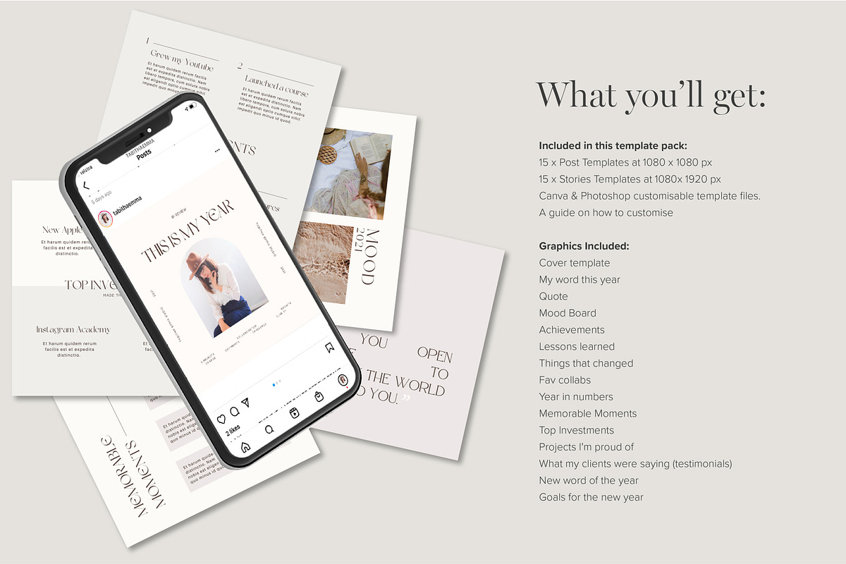 Year in Review Social Media Template