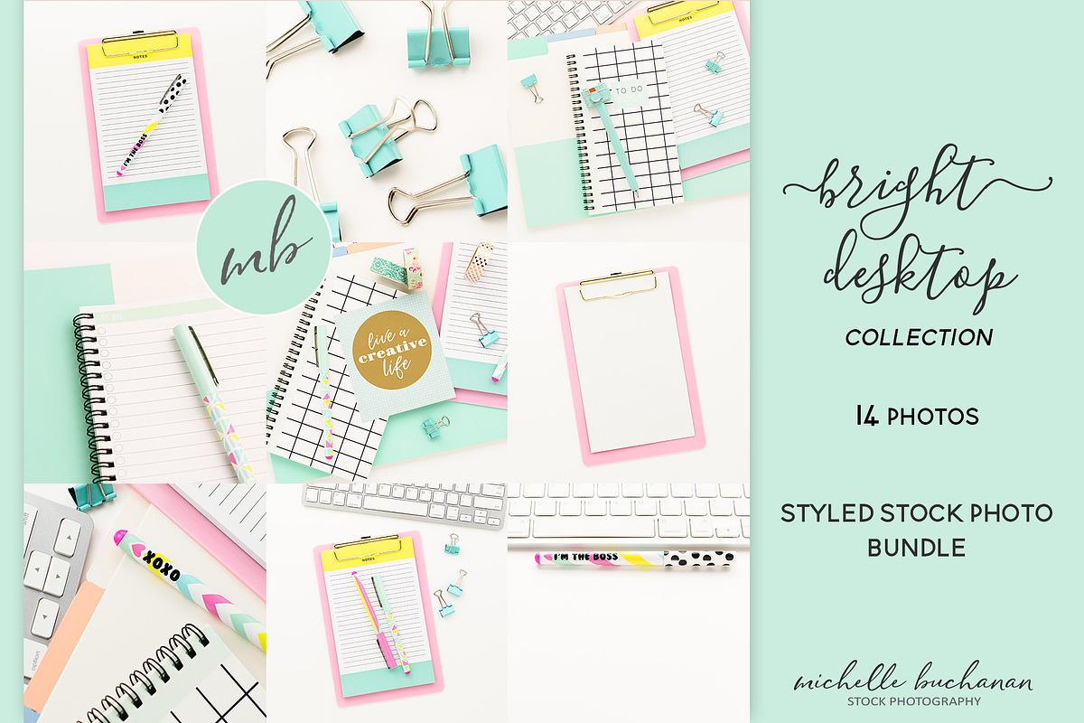 Bright Desktop - Stock Photo Bundle, a Business Photo by Savvy Stock ...