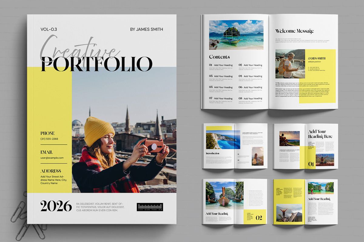Modern Portfolio Magazine Template