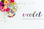 Violet, a Script Font by OnTheSpotStudio | Creative Market