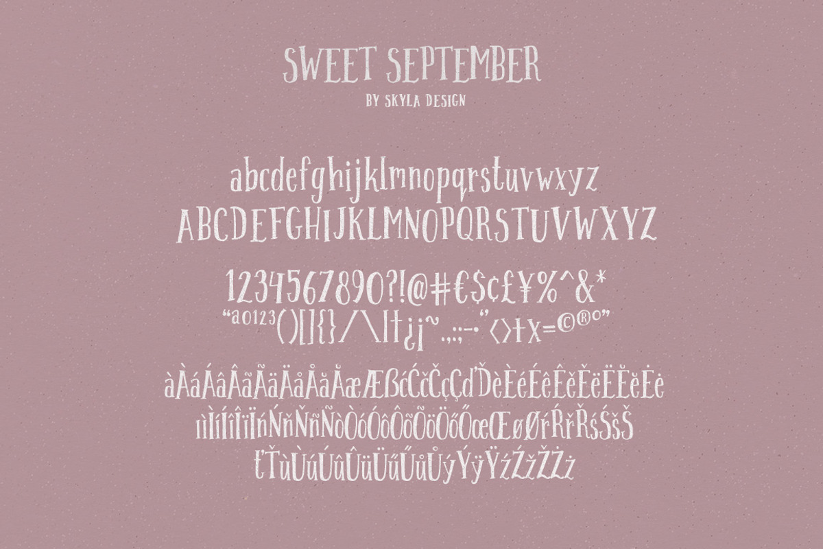 Sweet September handwritten font, a Serif Font by Angele Kamp