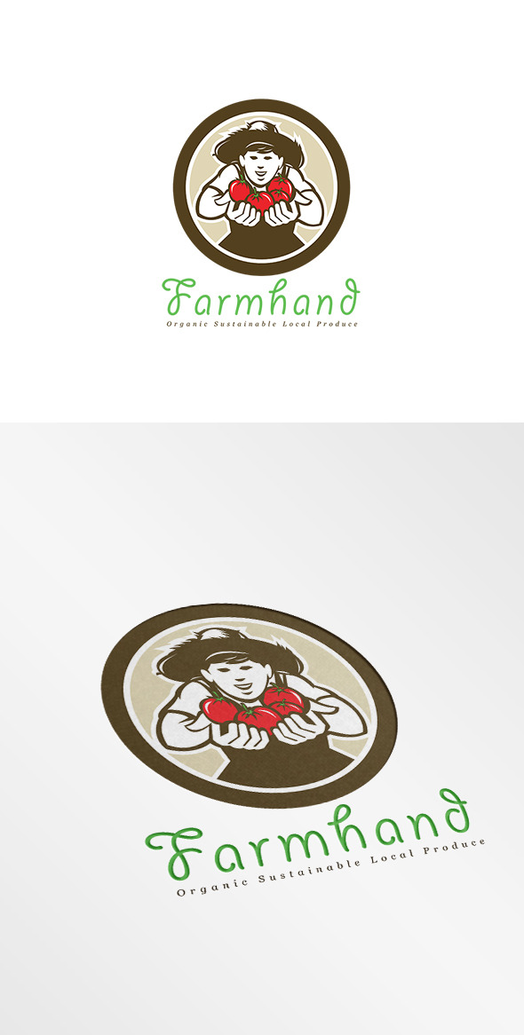 Farmhand Organic Sustainable Produce, a Branding & Logo Template by ...