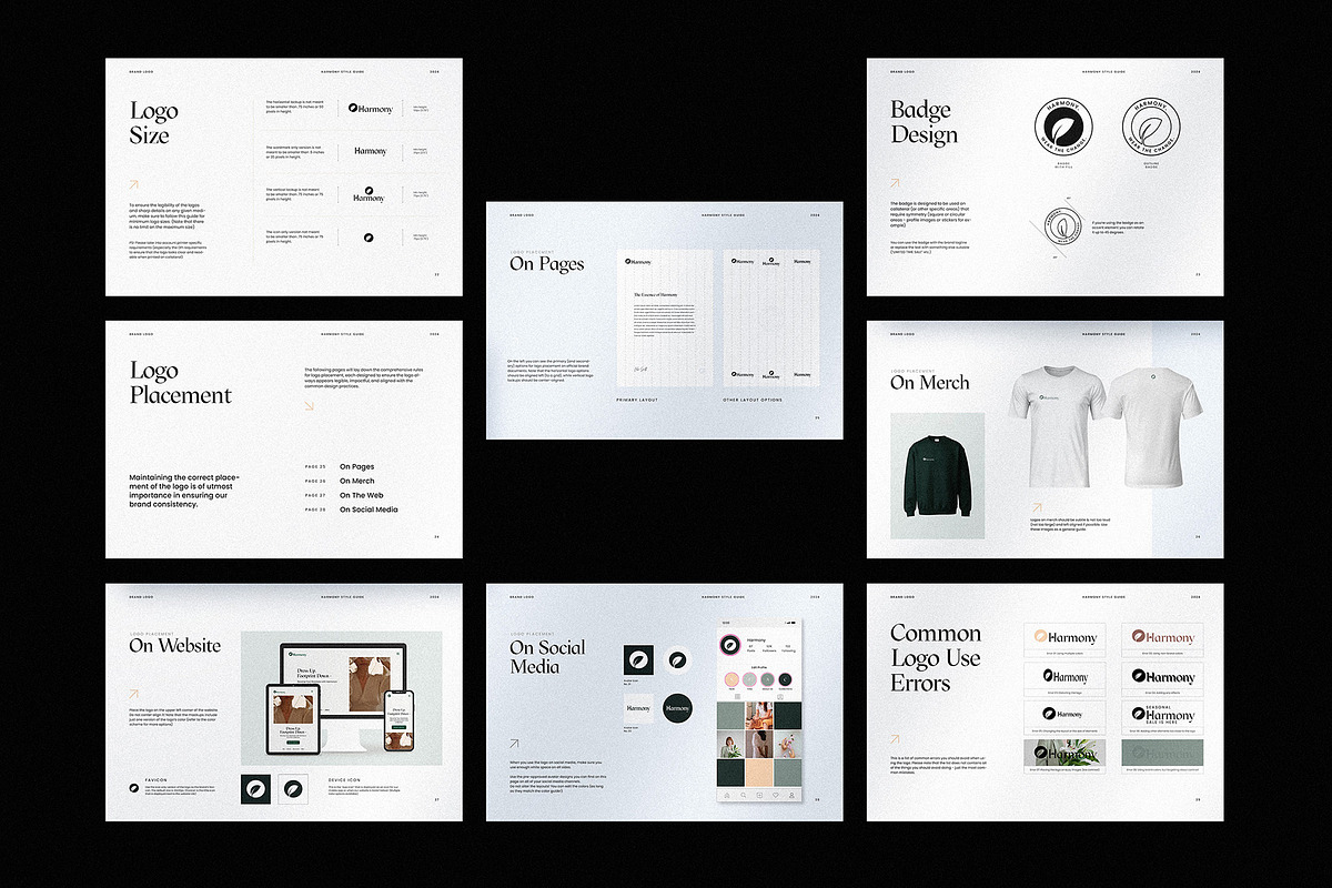 HARMONY Brand Guidelines, a Branding & Logo Template by AndrewPixel