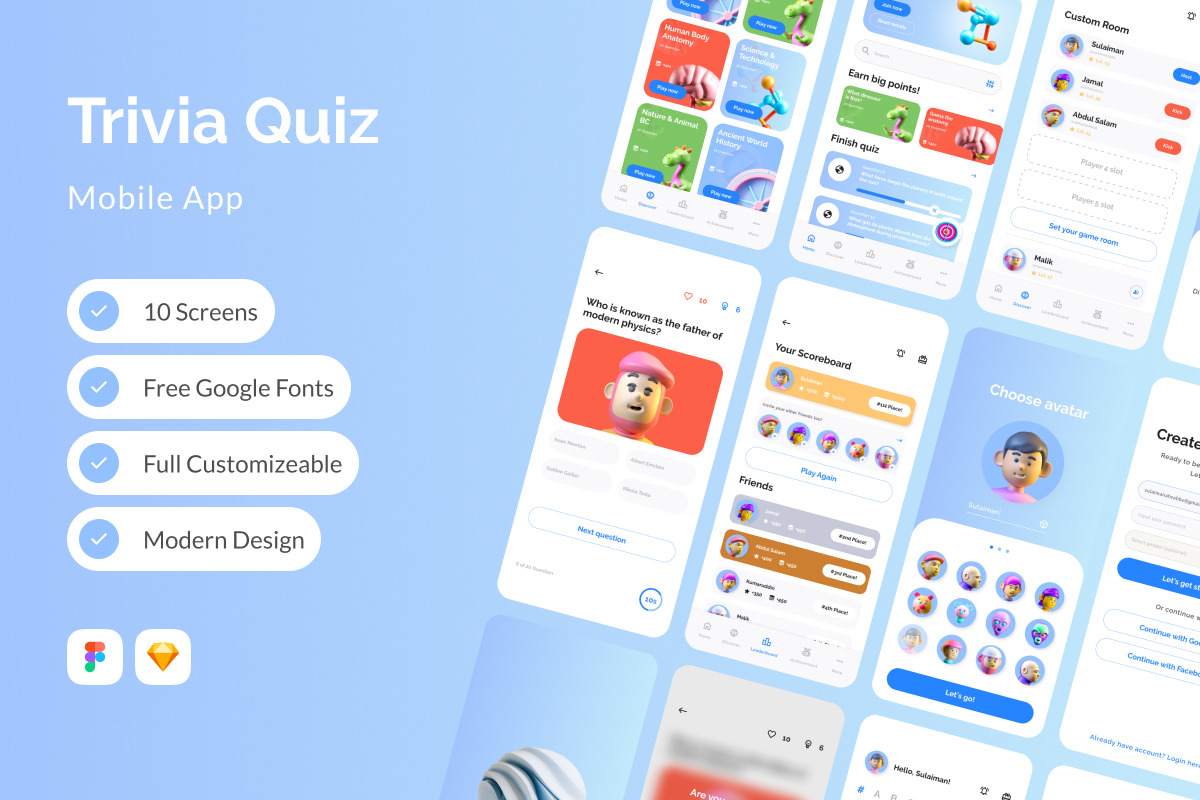 Naire - Trivia Quiz Mobile App, an App Template by twinstd