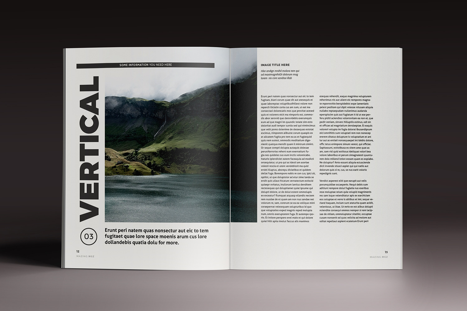 Mazing Magazine Template, a Magazine Template by Luuqas Design