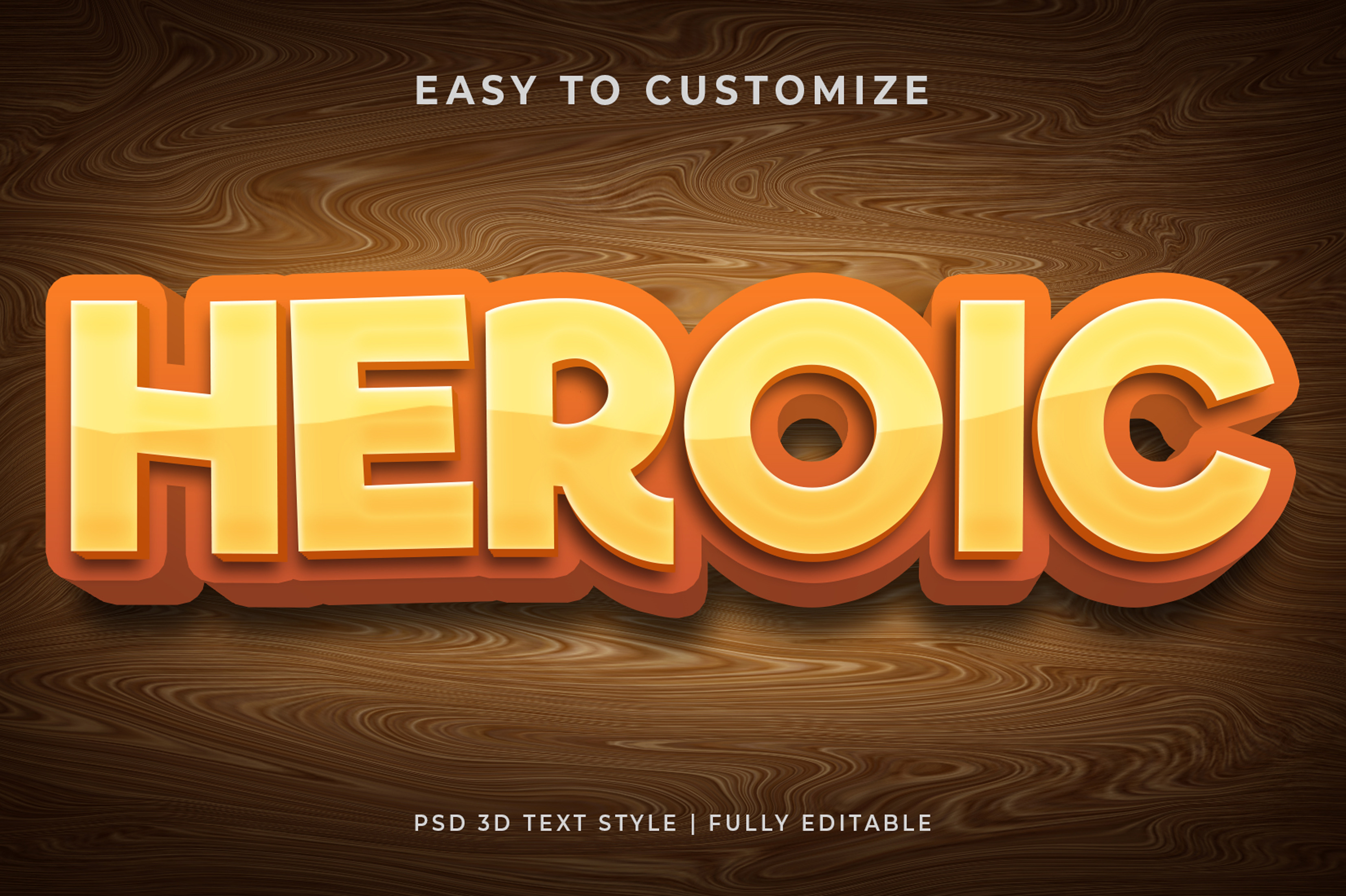 Text Style Effect Mockup on Wood, a Layer Style Add-On by thefutive