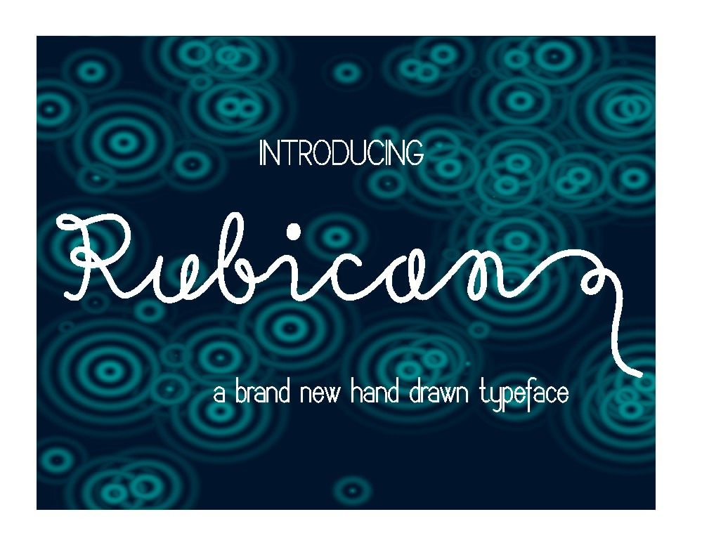 Rubican Font, a Script Font by Digital Typeface Studio