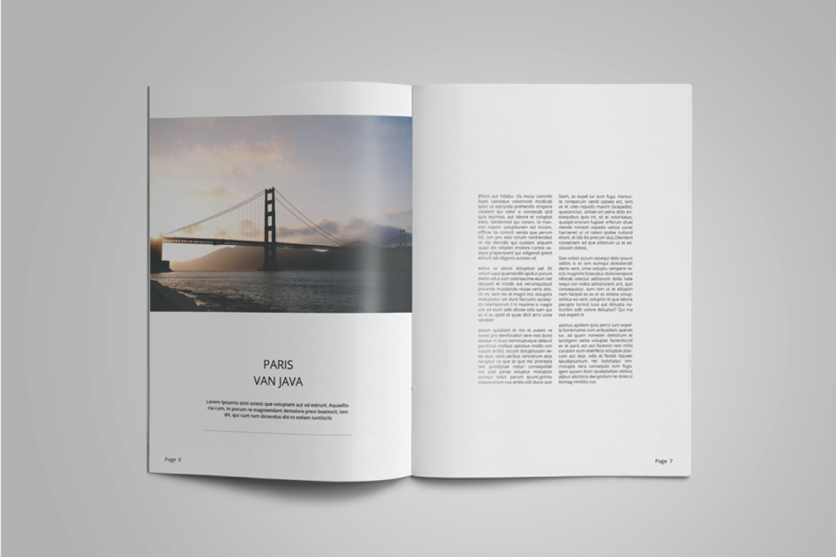 A5 Magazine Template, a Magazine Template by Alhaytar