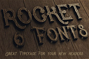 Rocket- Vintage Style Font, a Font by JumboDesign