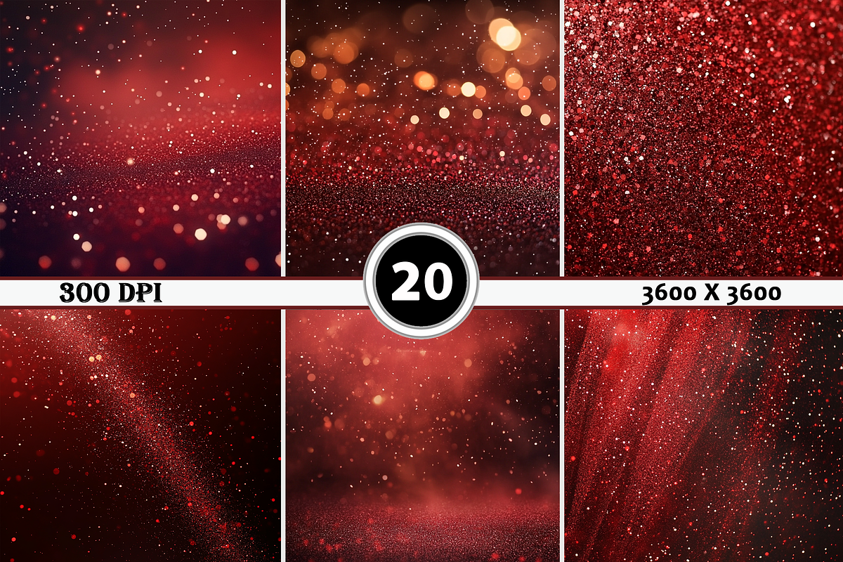 Christmas Sparkling Red Color