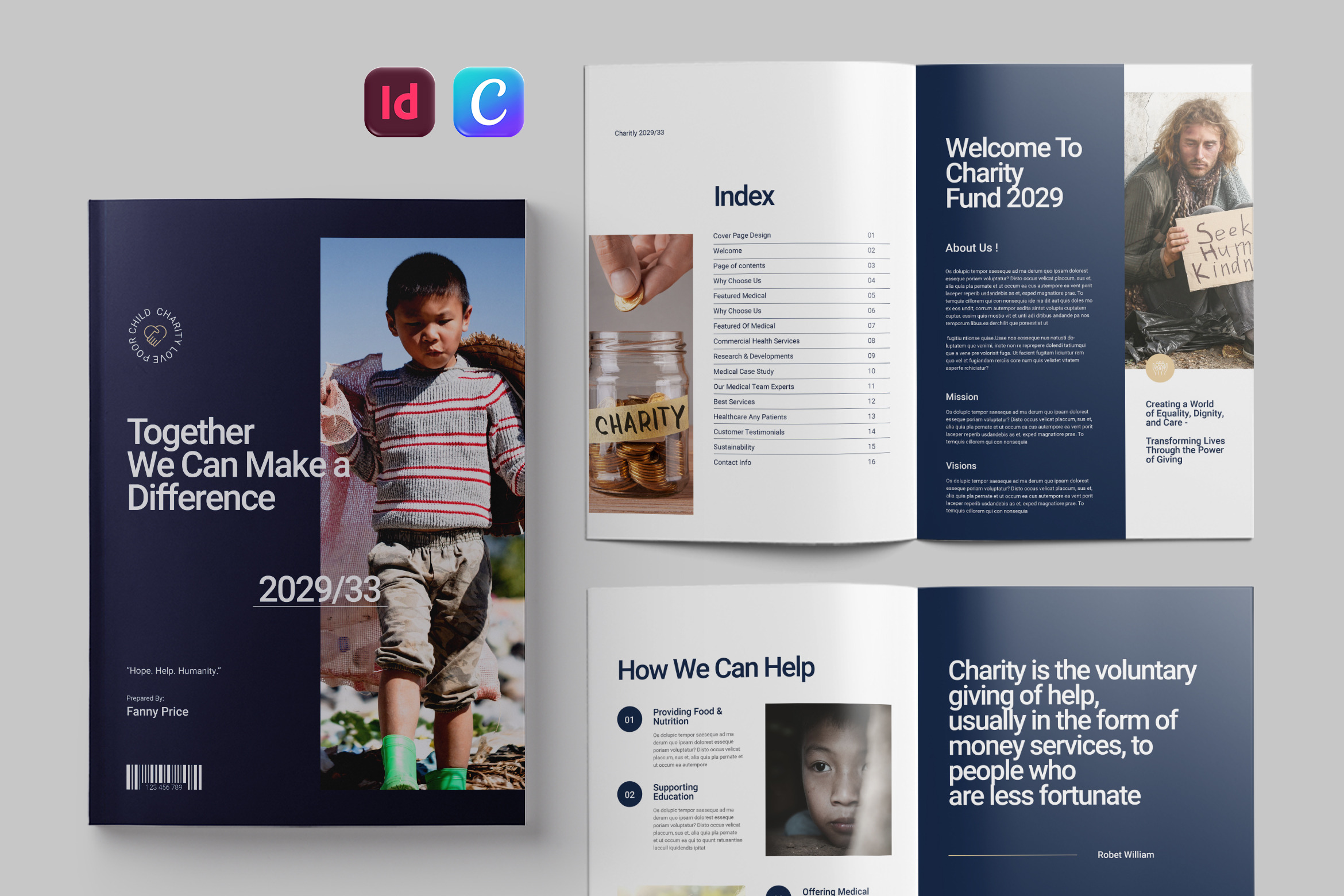 Charity Brochure Template | Canva, a Brochure Template by Pixelpick