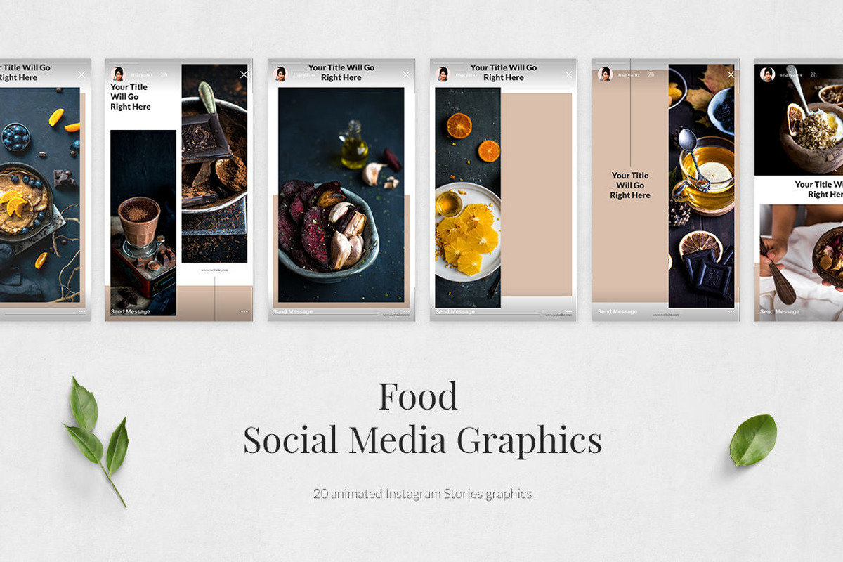 Food Animated Instagram Stories, a Social Media Template by Social ...