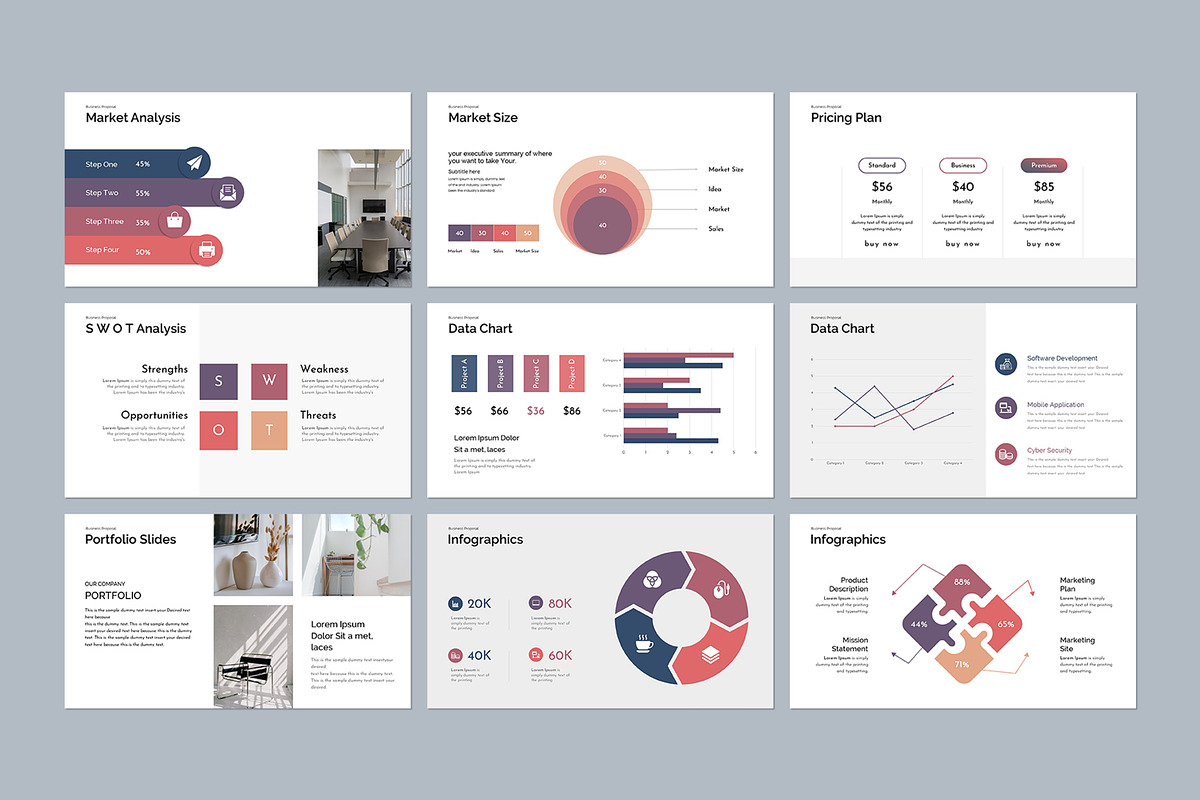 Business Proposal Temple, a Presentation Template by evgenystudio