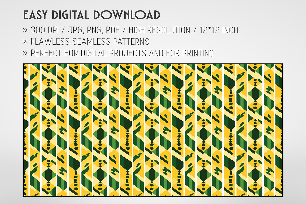 20 Seamless Jamaica-inspired Pattern, a Pattern Graphic by Nordic Design