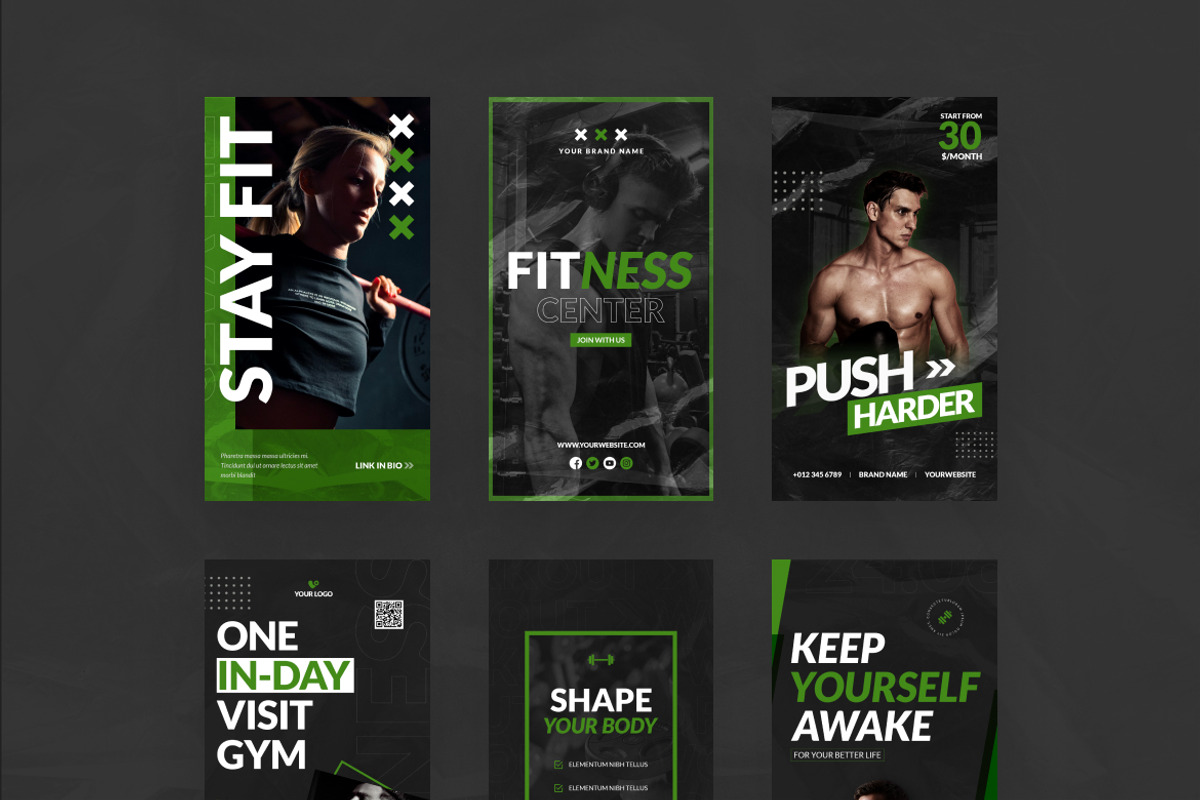 Gym & Fitness Instagram Pack