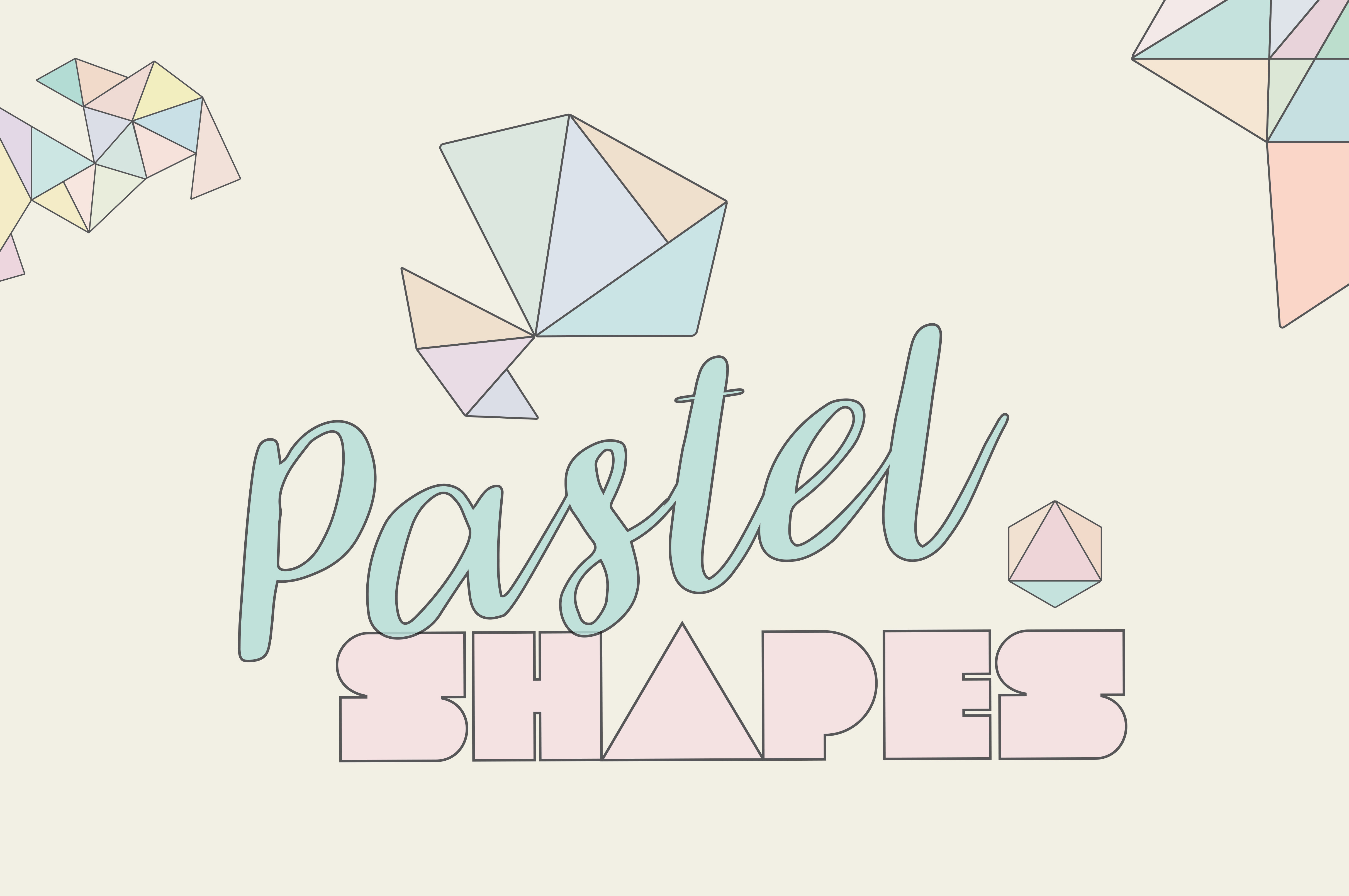 Pastel Triangle Shape Designs, an Object Graphic by Desiree Lange ...