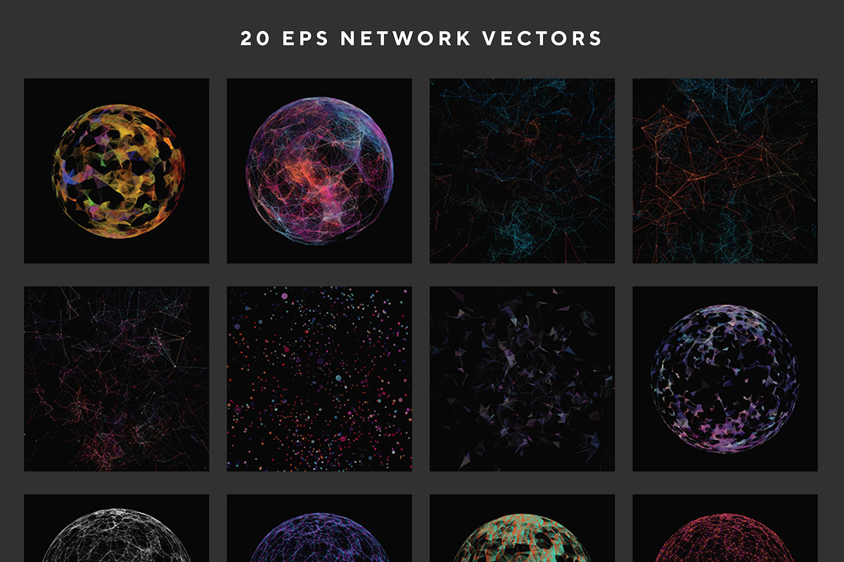 EPS Network Vectors, a Texture Graphic by RuleByArt