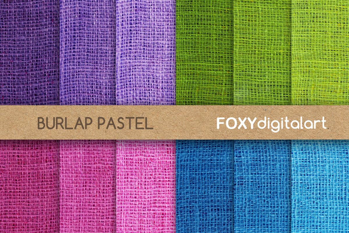 Burlap Pastel Scrapbook Paperpack, a Texture Graphic by FOXYdigitalart ...