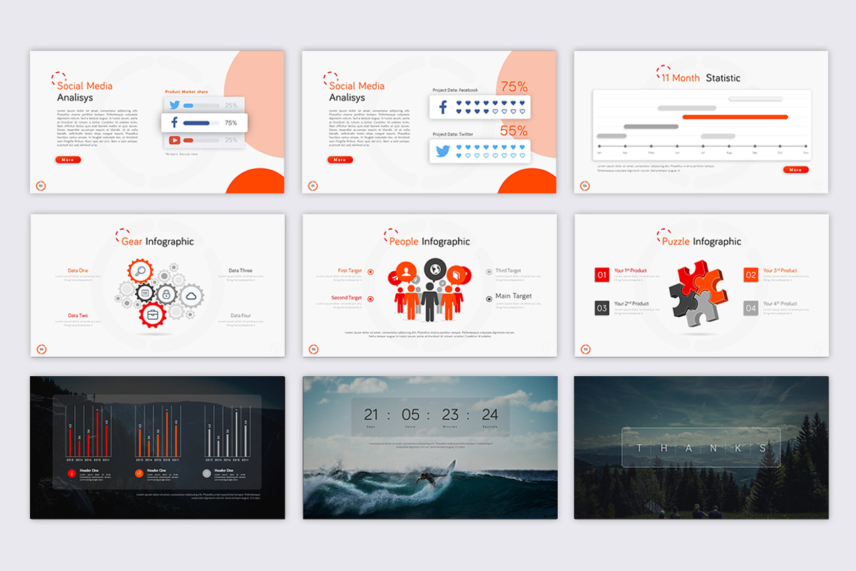 Boost Project - Powerpoint Template, a Presentation Template by RRGraph