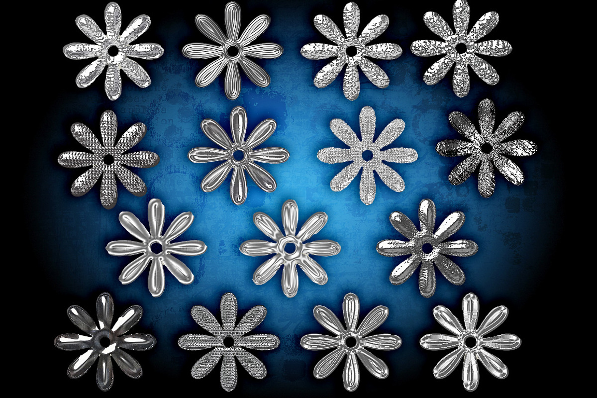 Silver Chrome Photoshop Layer Styles, a Layer Style Add-On by Posh ...