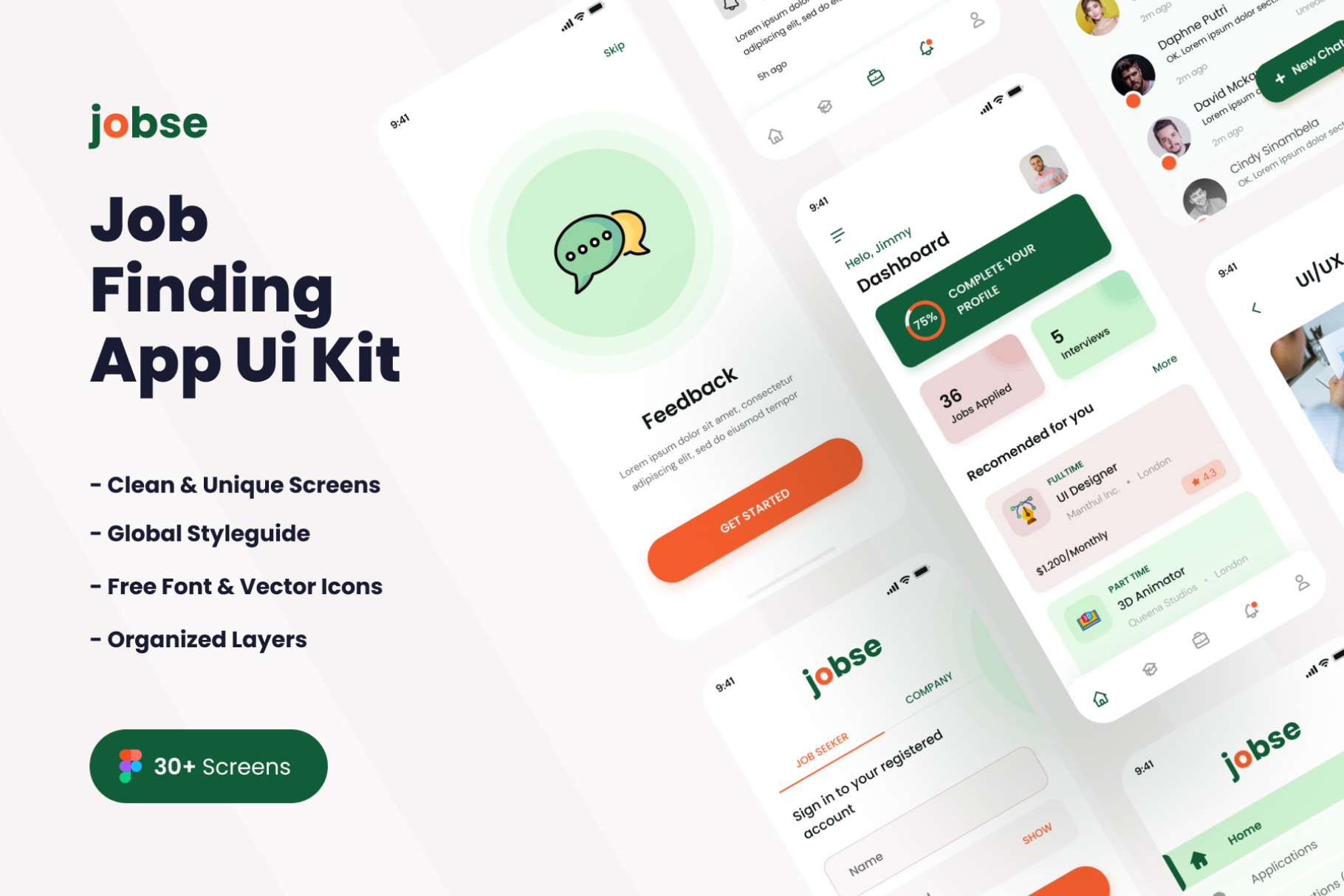 Job Portal App Figma UI Kit
