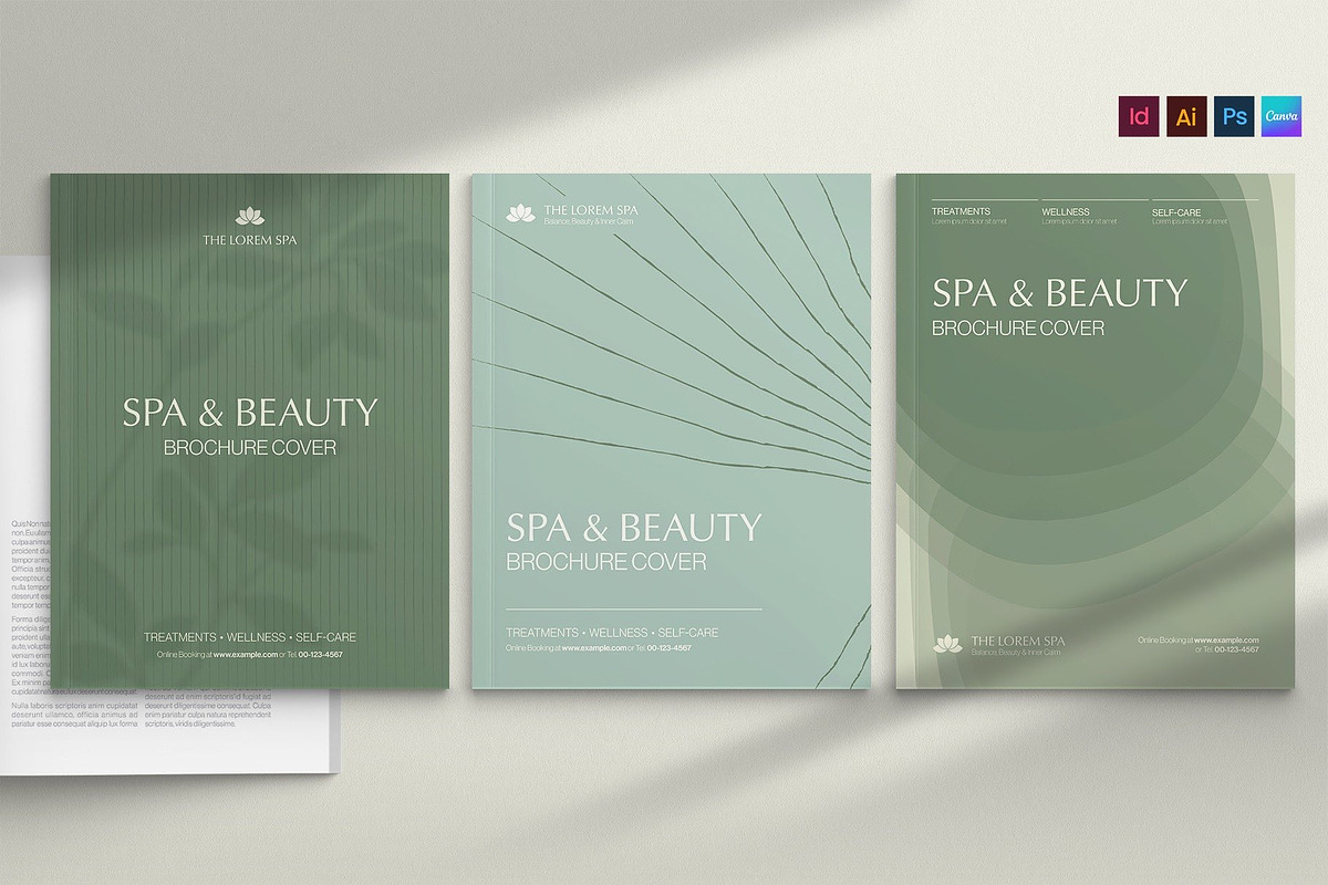 Beauty Spa Brochure Cover Template, a Brochure Template by BrandPacks