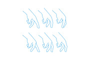 Hand Walk Cycle Sequence Drawing | Illustrations ~ Creative Market