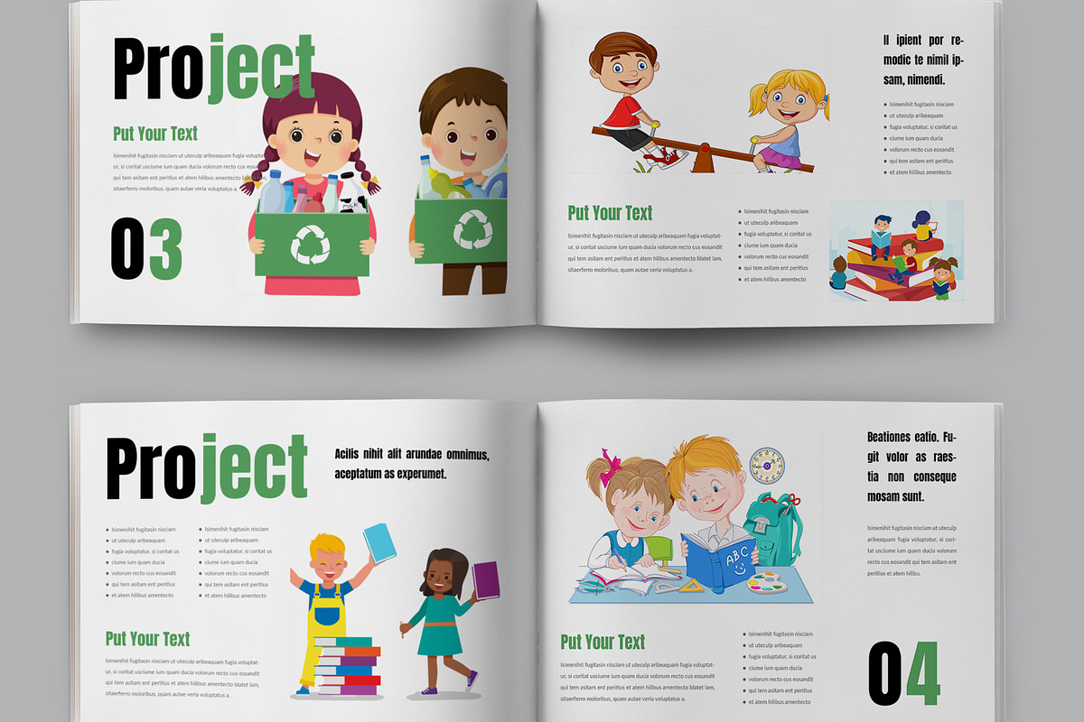 School Photo Book Layout