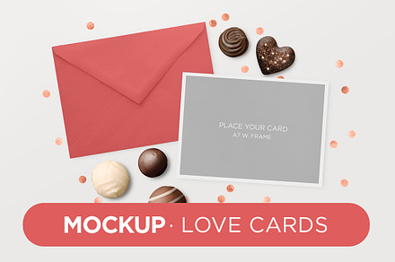 mockup . A2 greeting card, a Print Template by tomodachi studio
