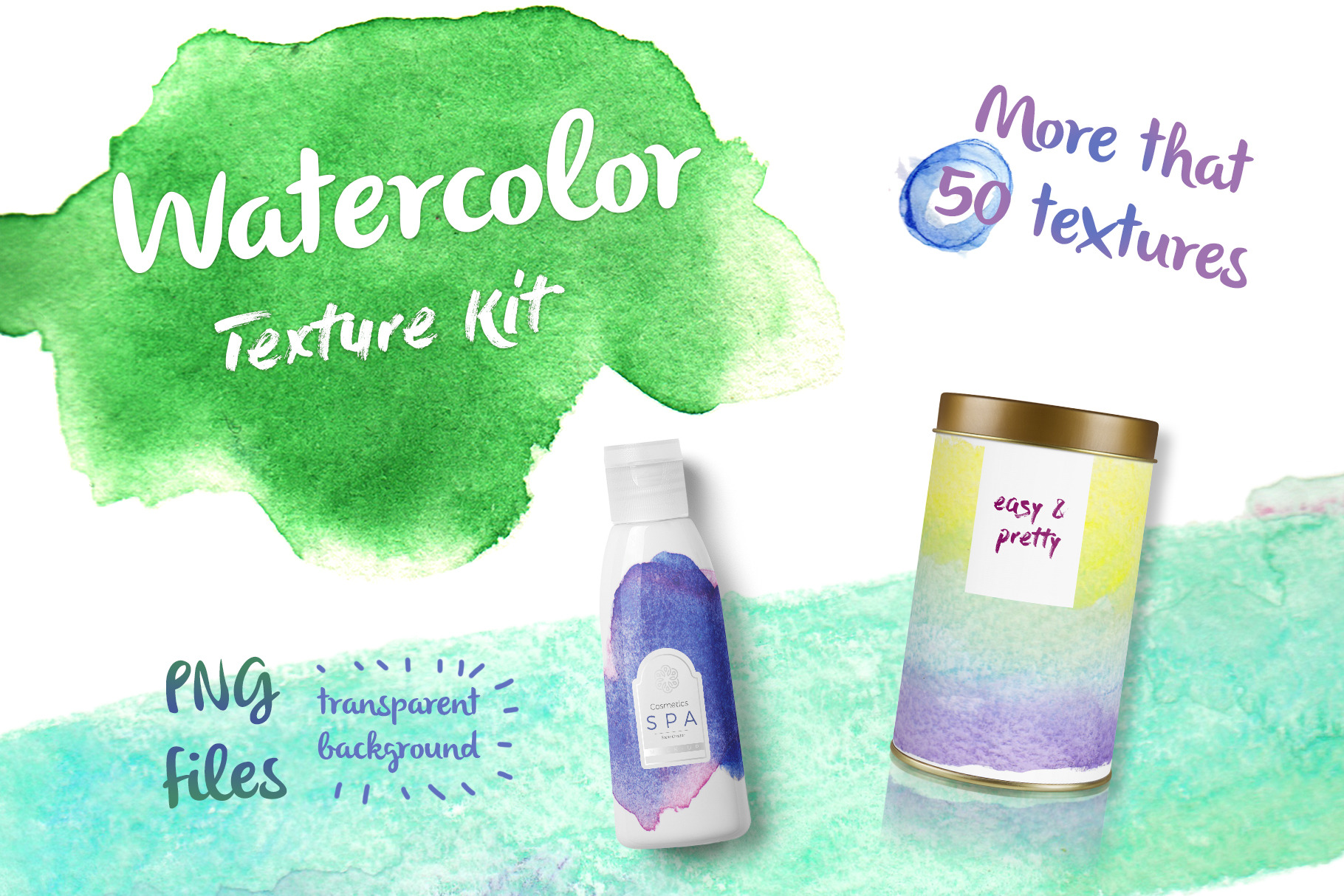 Watercolor texture kit | Textures ~ Creative Market