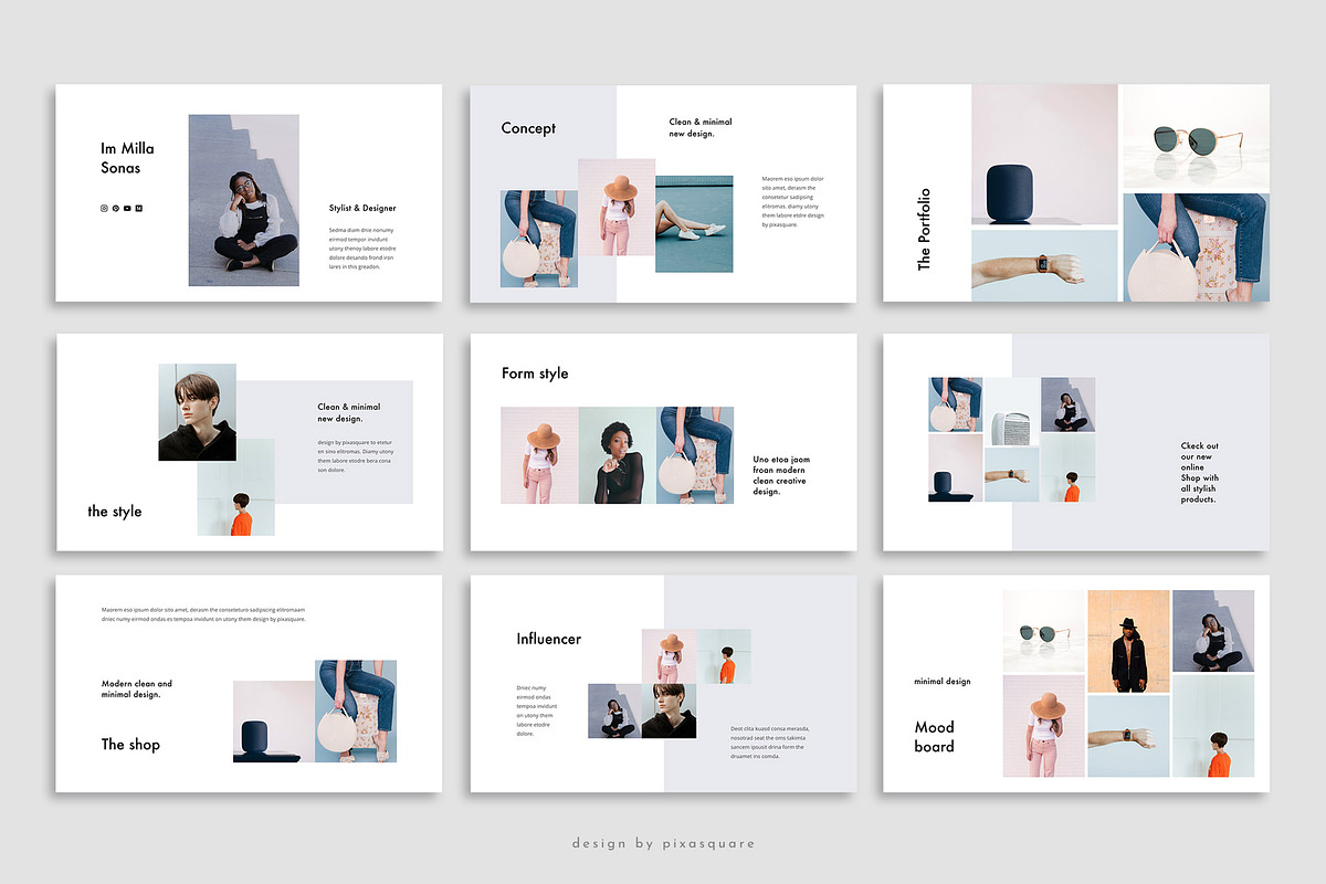 FORM - Powerpoint Stylish Template, a Presentation Template by PixaSquare