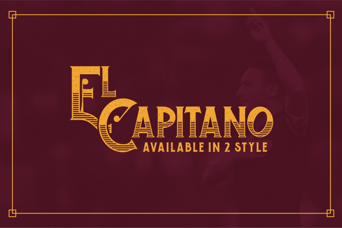 El Capitano Typeface, a Font by Dega Syukurilah