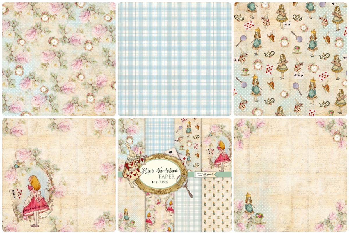 Alice in Wonderland Paper, an Illustration by helloPAPER