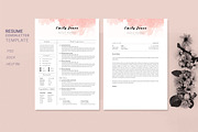 Water Color CV-Resume Tempalate *C, a Resume Template by Showy68 ...