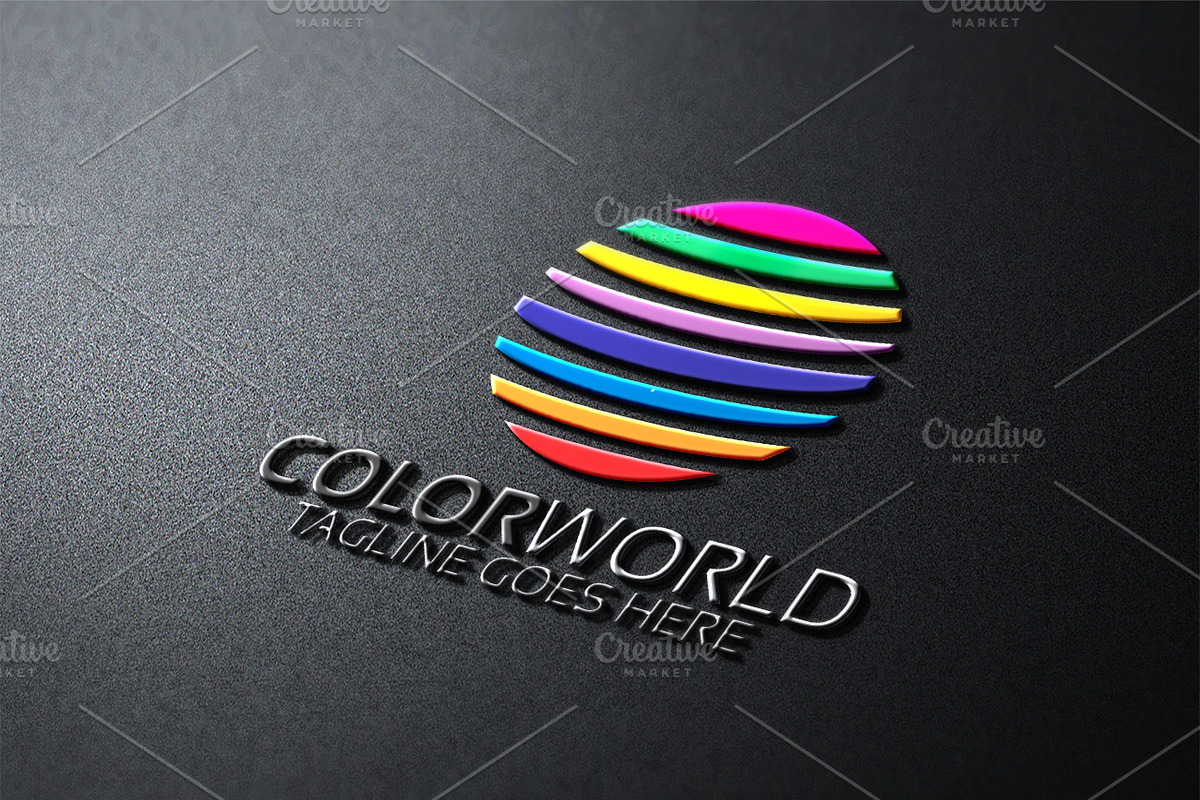 Color World Logo, a Branding & Logo Template by Josuf Media